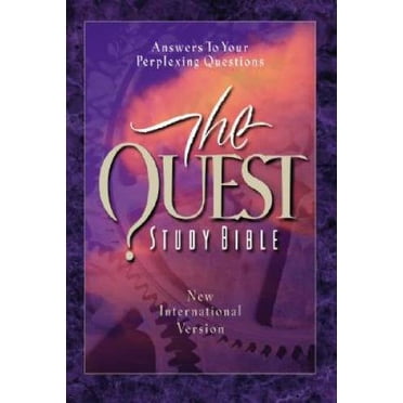 Niv, Quest Study Bible, Hardcover, Comfort Print: The Only Q and A ...