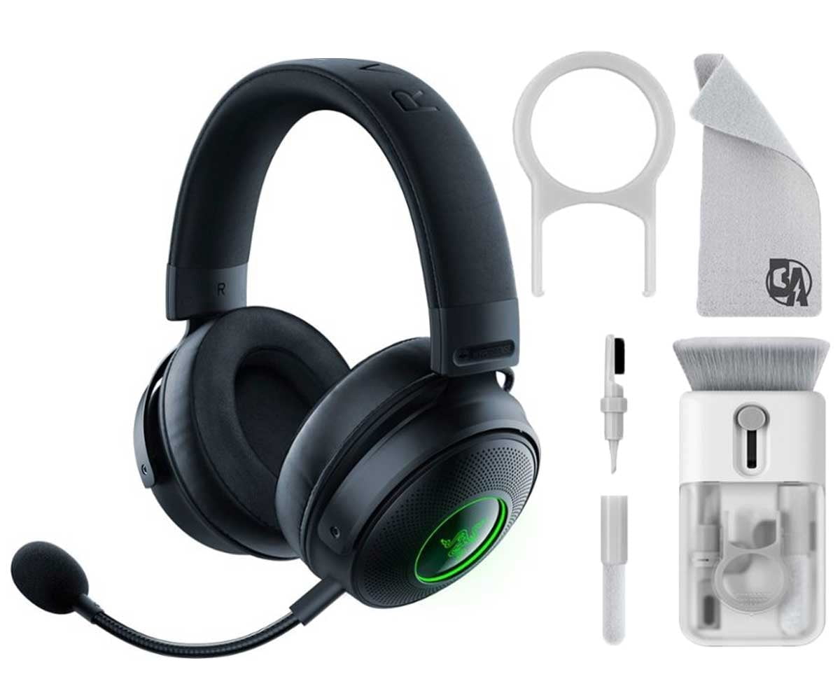 Pre-Owned Razer Kaira Pro Wireless Gaming Headset Black With Cleaning ...