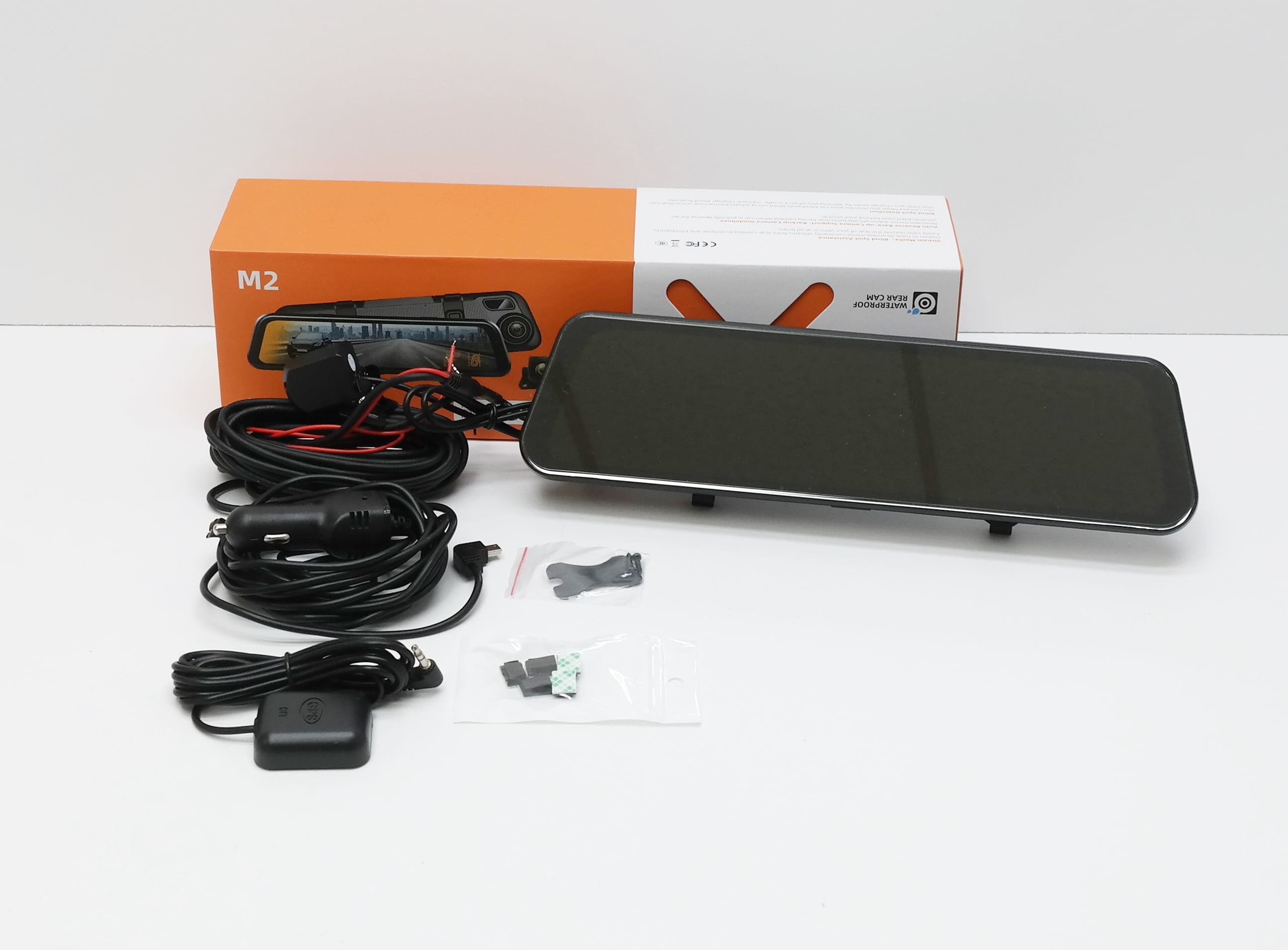 Pre-Owned Rexing M2 M2-BBY 2K Front and Rear Mirror Dash Cam with Smart ...