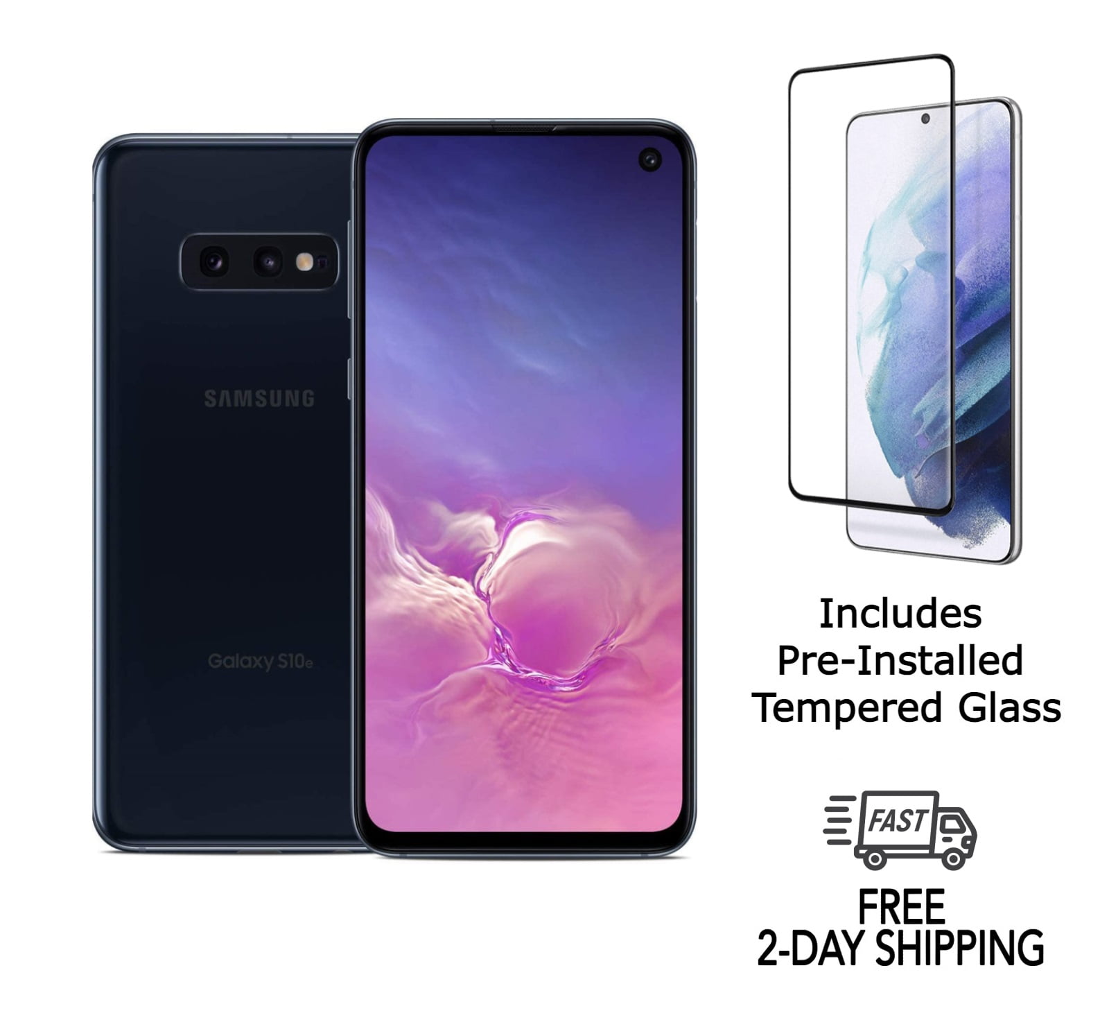 Samsung Galaxy S10e G970U (T-Mobile Only) 128GB Prism Black w/ Pre ...
