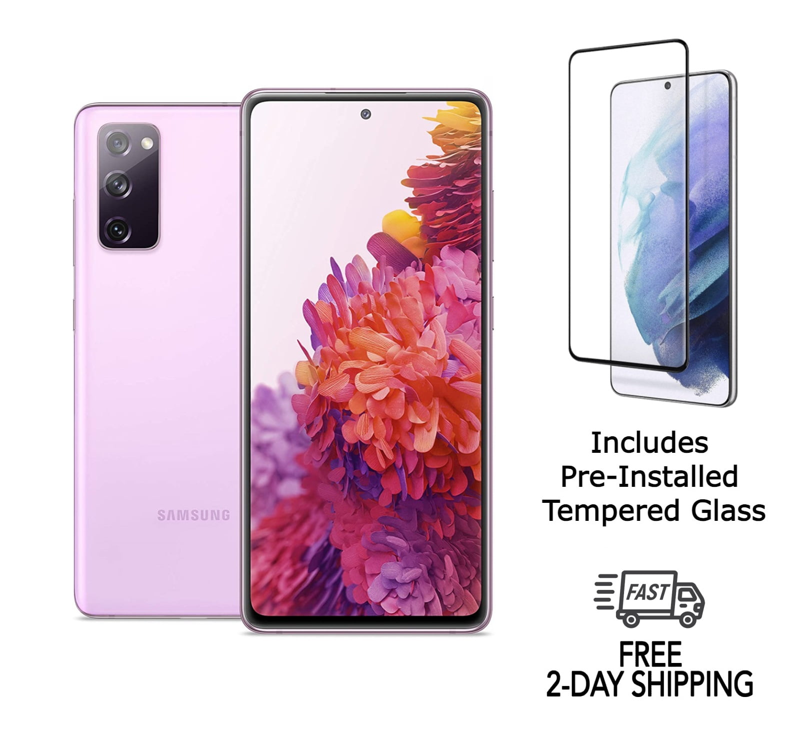 Pre-Owned Samsung Galaxy S20 FE 5G G781V (Verizon Unlocked) 128GB Cloud Lavender with Tempered ...