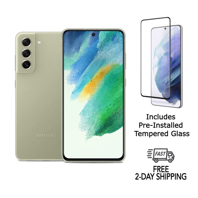 Samsung Galaxy S21 FE 5G G990U (Fully Unlocked) 128GB Olive w/ Pre ...