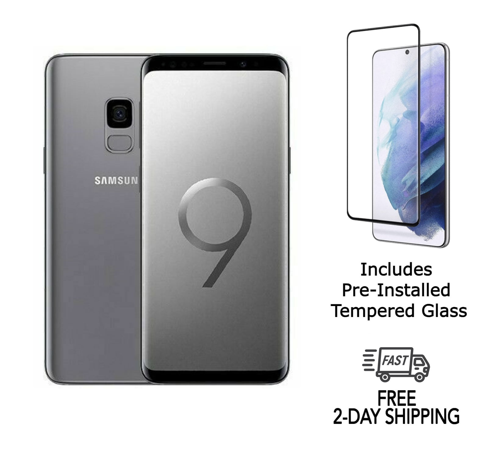 Pre-Owned Samsung Galaxy S9 G960W (Canada Unlocked) 64GB Titanium Gray ...