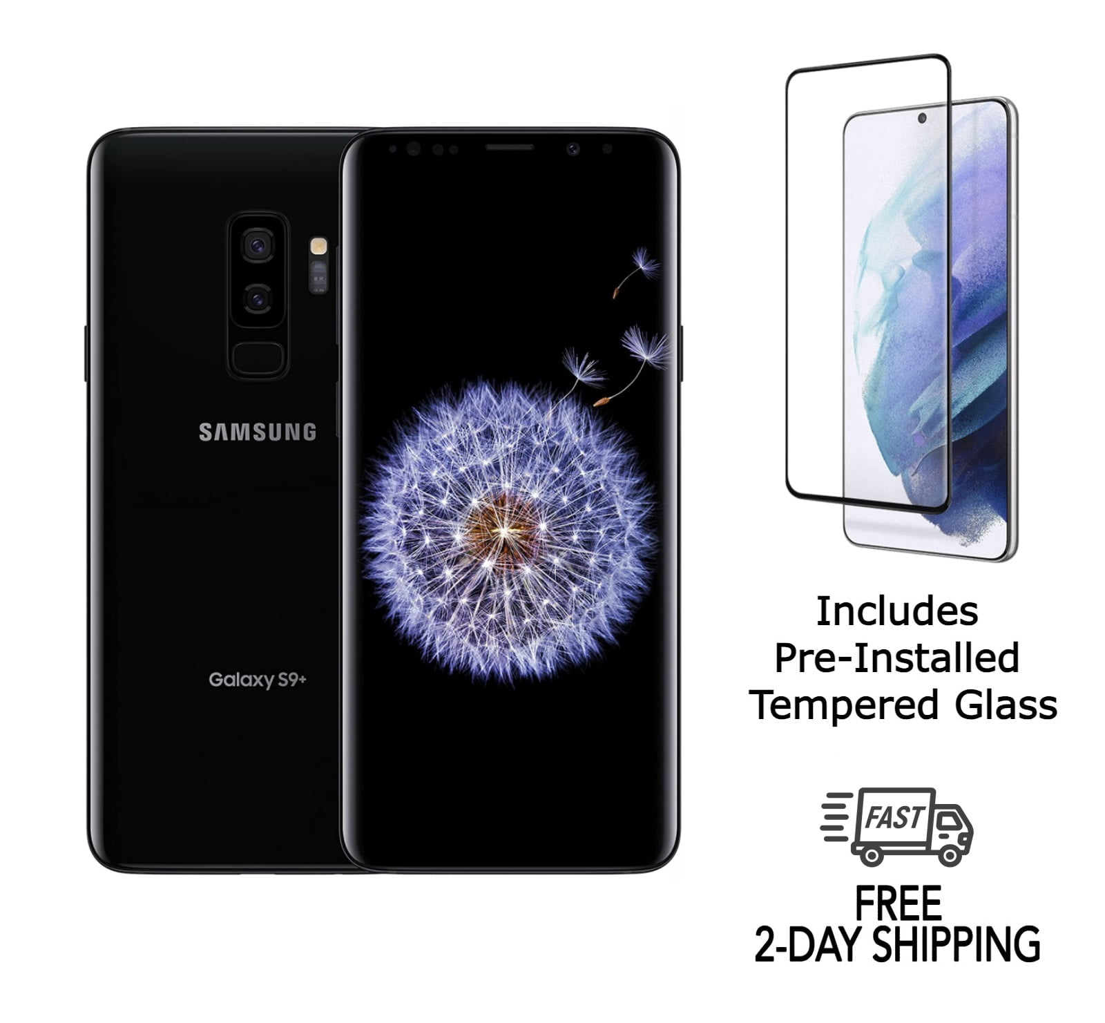 Pre-Owned Samsung Galaxy S9+ G965U (Fully Unlocked) 64GB Midnight Black ...