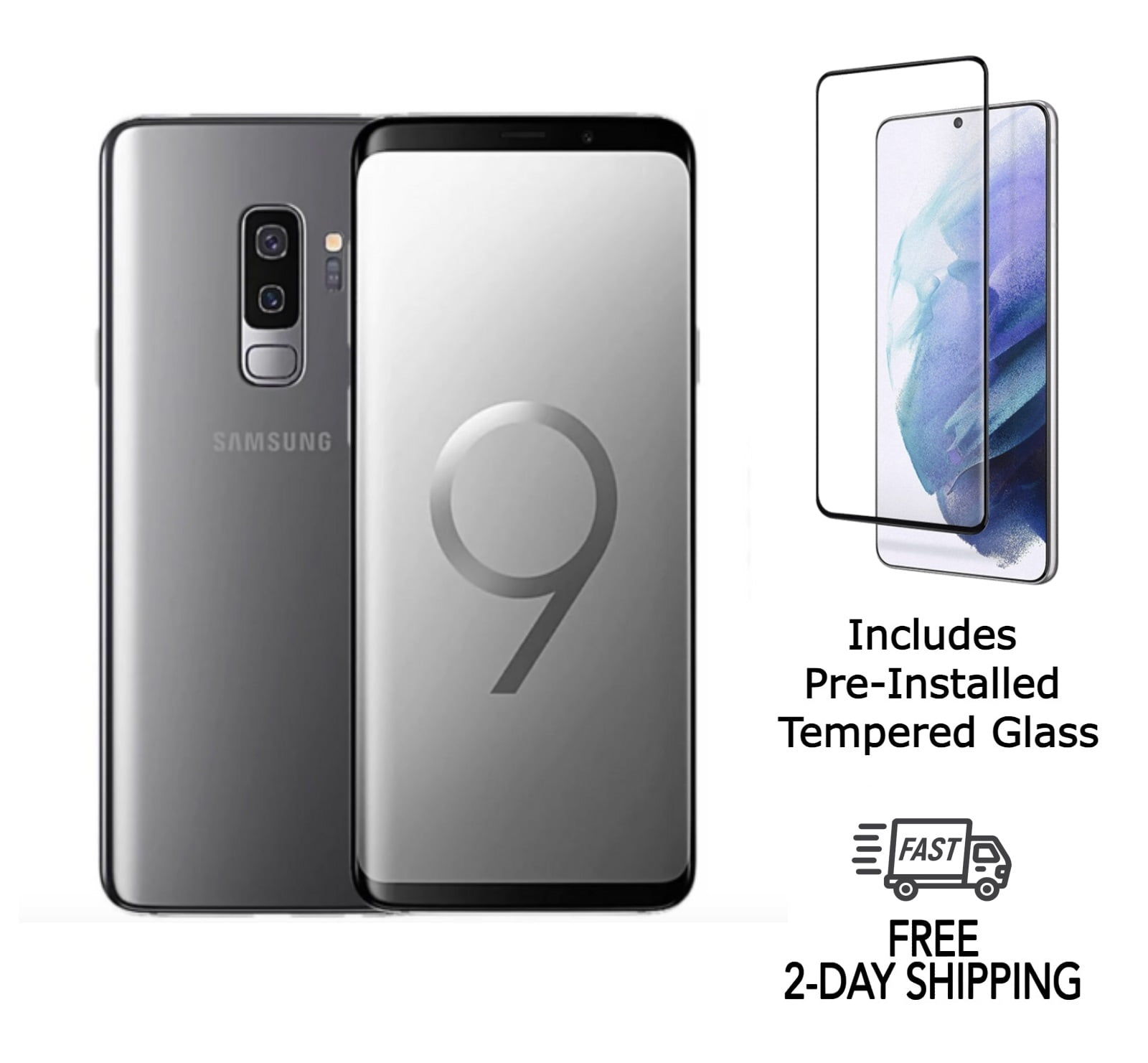 Pre-Owned Samsung Galaxy S9+ Plus G965U (AT&T Only) 128GB Titanium Gray ...