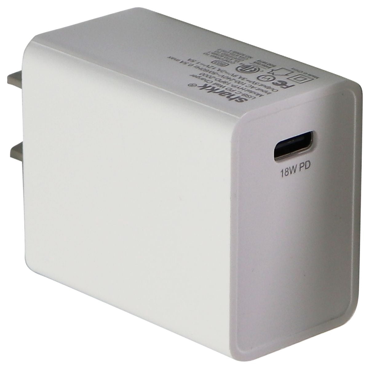 Sharkk 18-Watt USB-C PD Fast Charge Wall Travel Charger, Phone Power ...