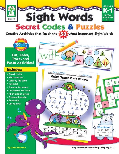Pre-Owned Sight Words Secret Codes & Puzzles, Grades K - 1: Creative ...