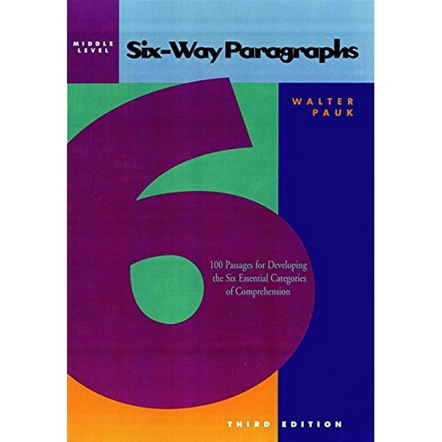 Pre-Owned Six-Way Paragraphs: Middle: 100 Passages for Developing the ...