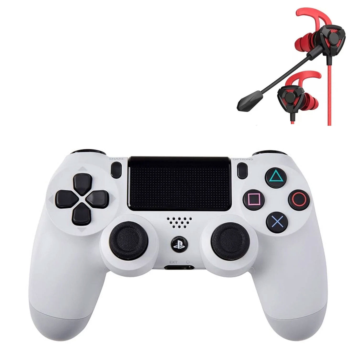 Restored Sony Dual Shock White Gaming Controller For PS4 Console ...
