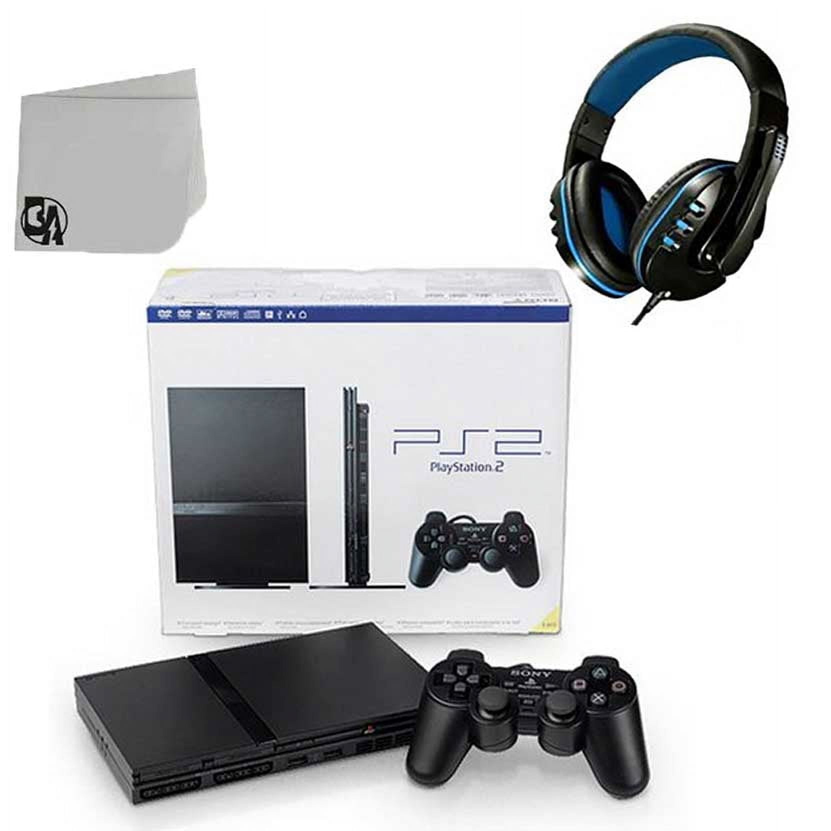 Pre-Owned Sony PlayStation 2 Slim Video Game Console Black With BOLT ...