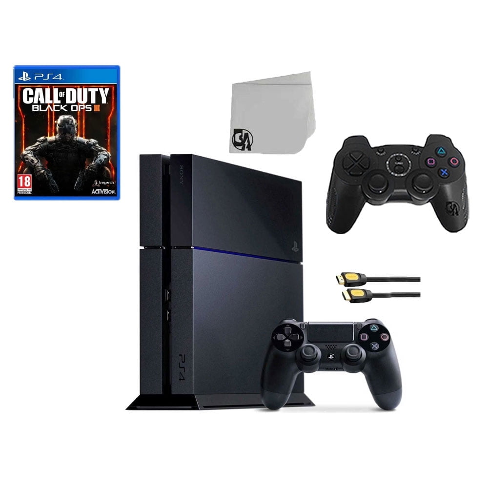 Pre-Owned Restored Sony PlayStation 4 500GB Gaming Console Black 2 Controller Included with Call ...