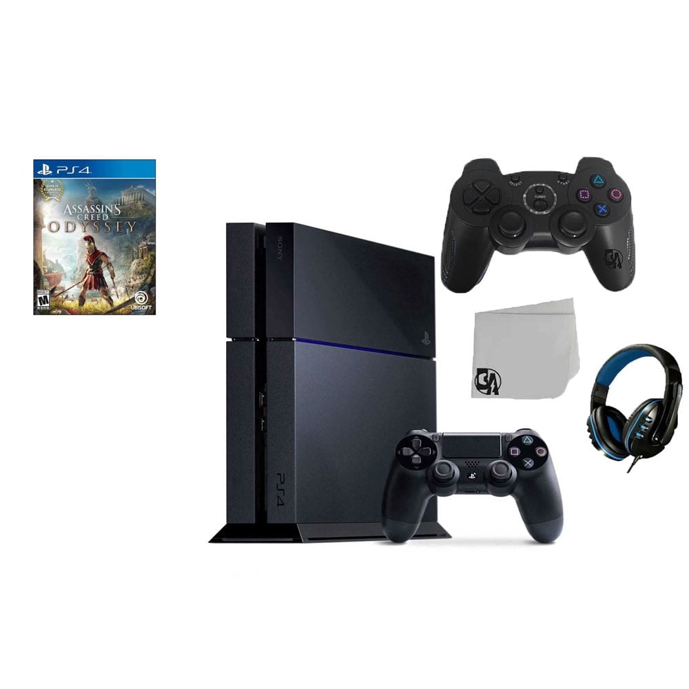 Pre-Owned Sony PlayStation 4 500GB Gaming Console Black 2 Controller ...