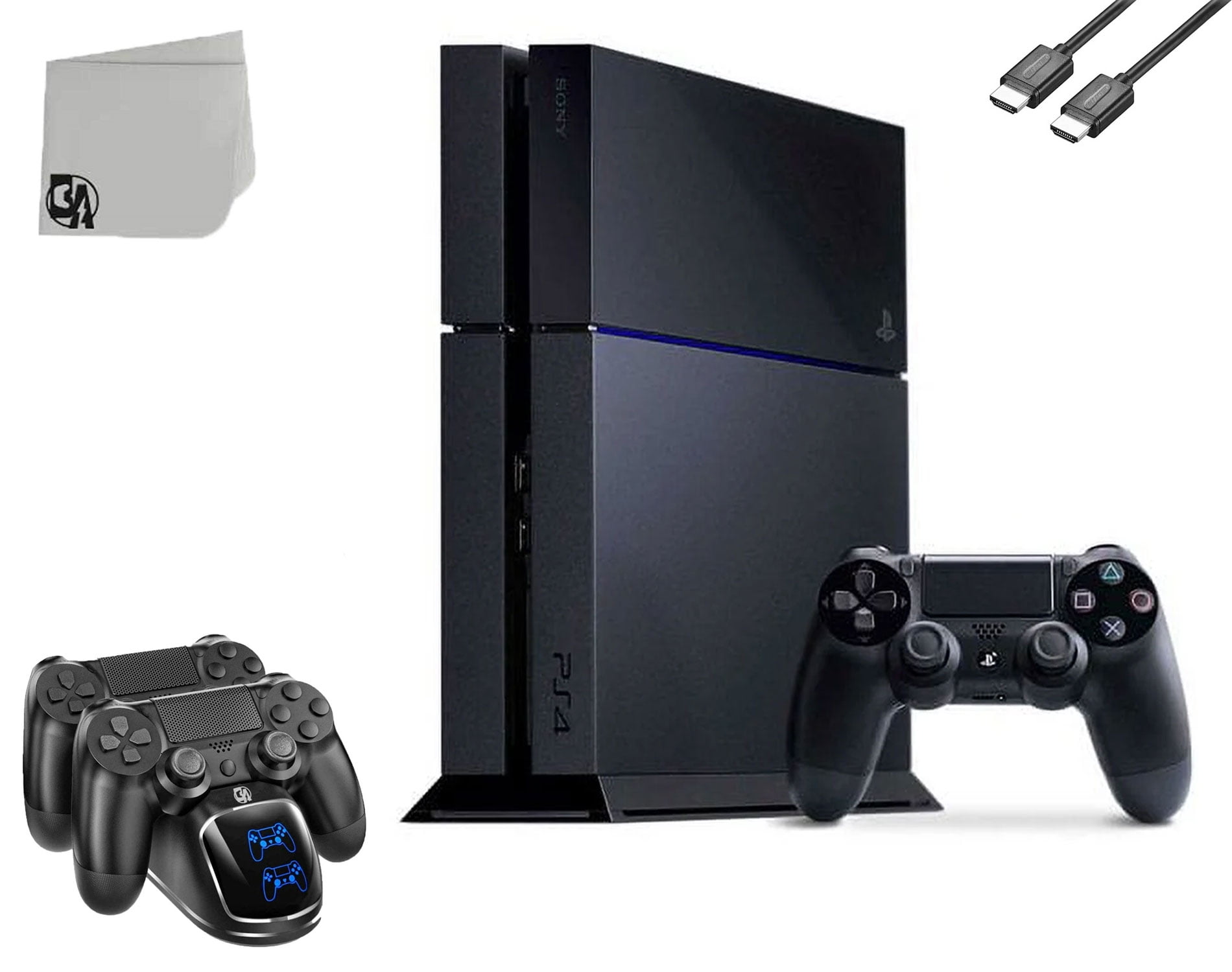 Pre-Owned Sony PlayStation 4 500GB Gaming Console Black with Charging ...