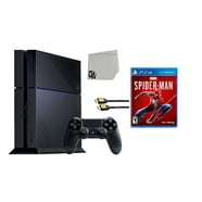 Restored Sony 2215A PlayStation 4 Slim 500GB Gaming Console Black with GTA V Game BOLT AXTION ...