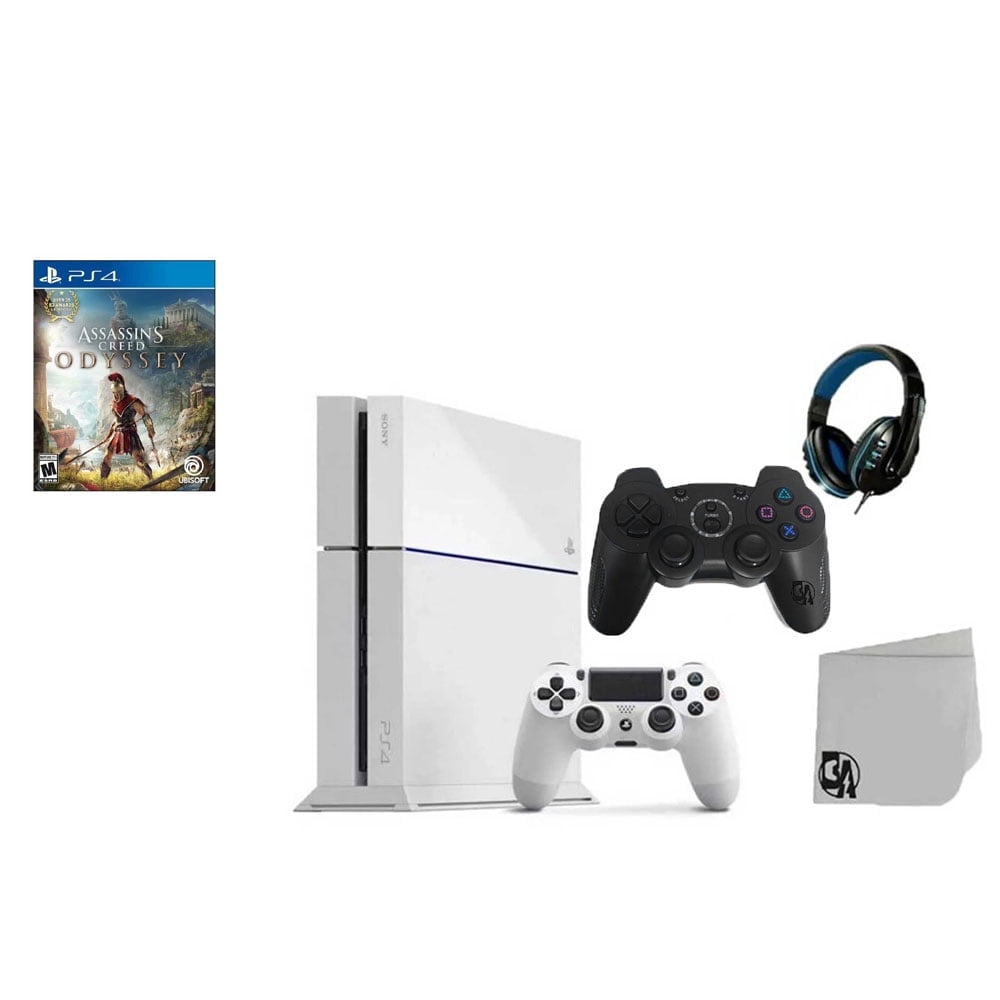 Pre-Owned Sony PlayStation 4 500GB Gaming Console White 2 Controller ...