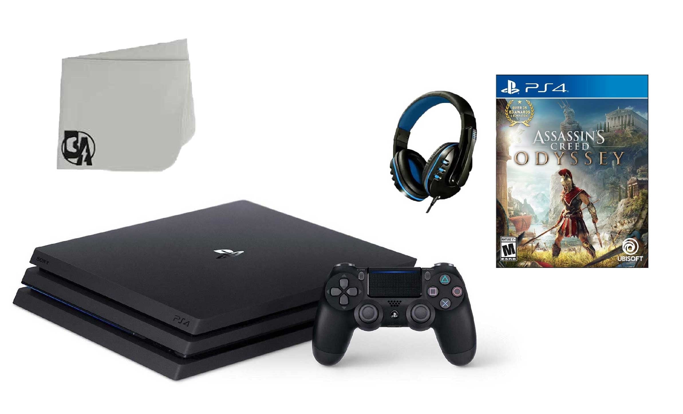 Pre-Owned Restored Sony PlayStation 4 PRO 1TB Gaming Console Black with Assassin's Creed Odyssey ...