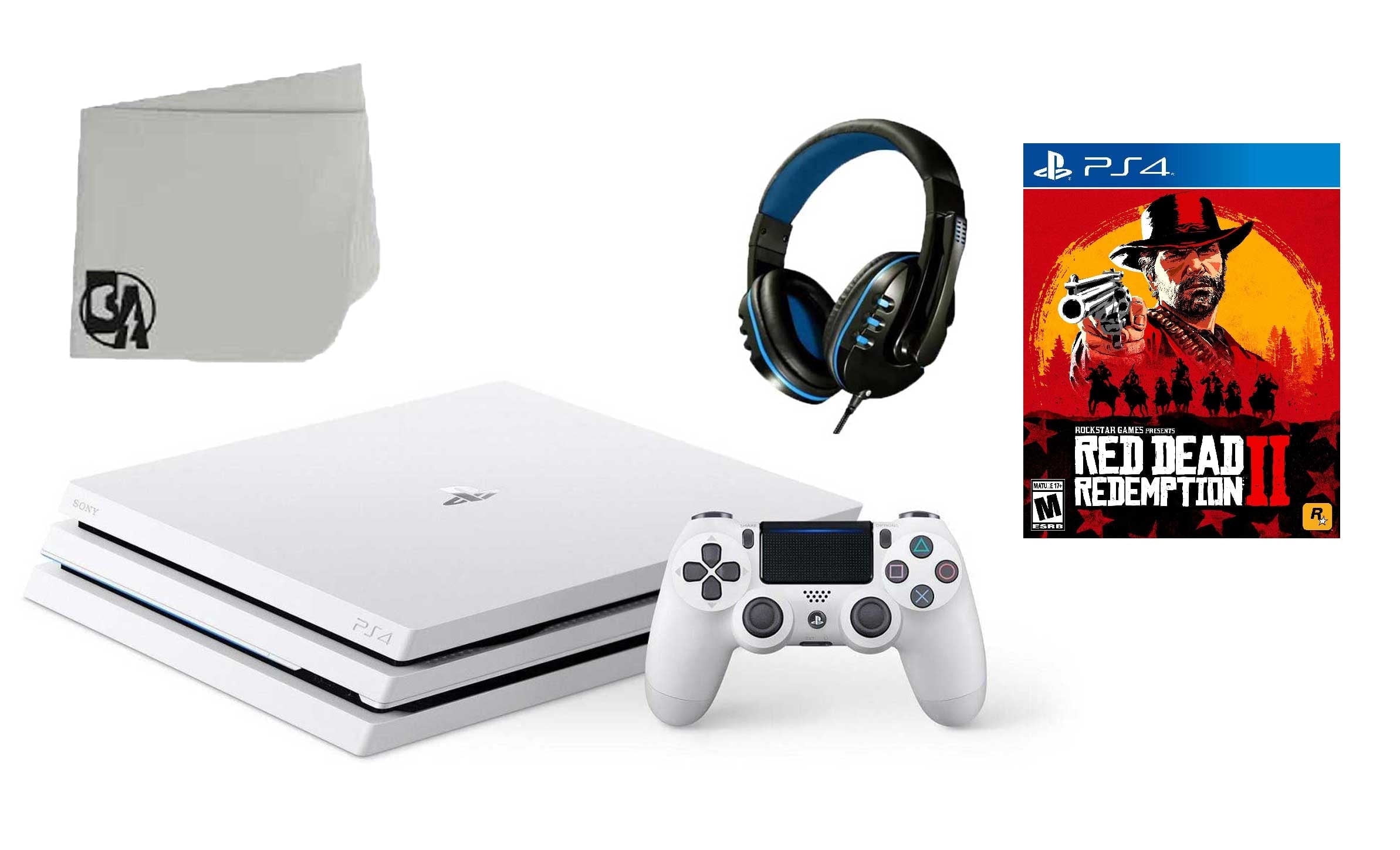 Restored Sony PlayStation 4 PRO Glacier 1TB Gaming Console White with ...
