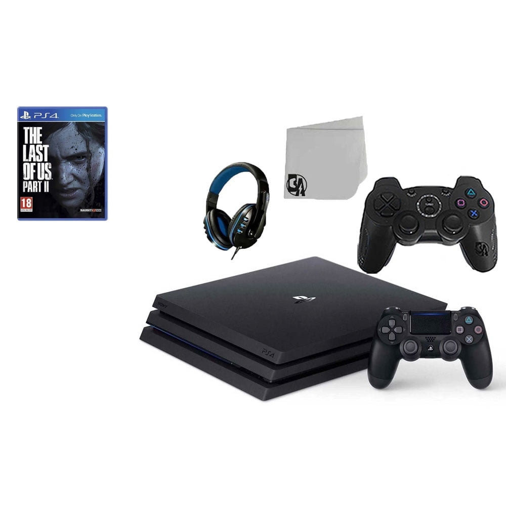 Pre-Owned Sony PlayStation 4 Pro 1TB Gaming Console Black 2 Controller ...