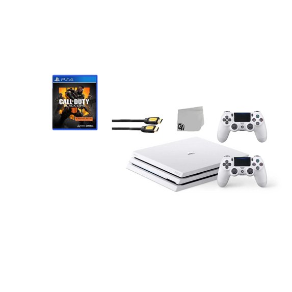 Restored Sony PlayStation 4 Pro Glacier 1TB Gaming Consol White 2 ...