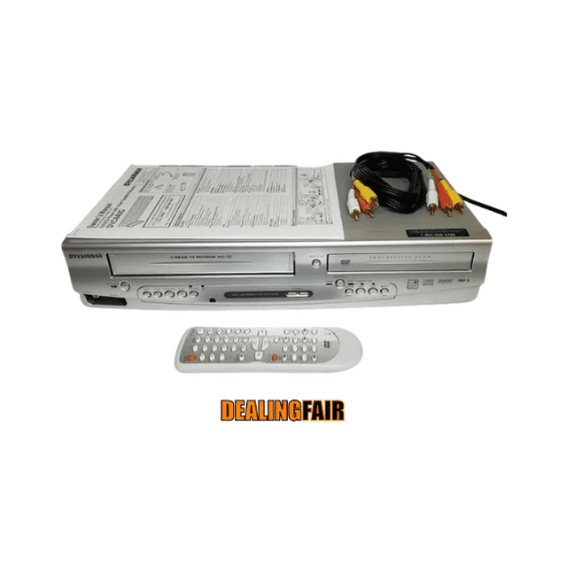 Pre-Owned Sylvania DVC840 4 Head DVD VCR VHS Combo Player - w/ Original Remote, Manual, A/V ...