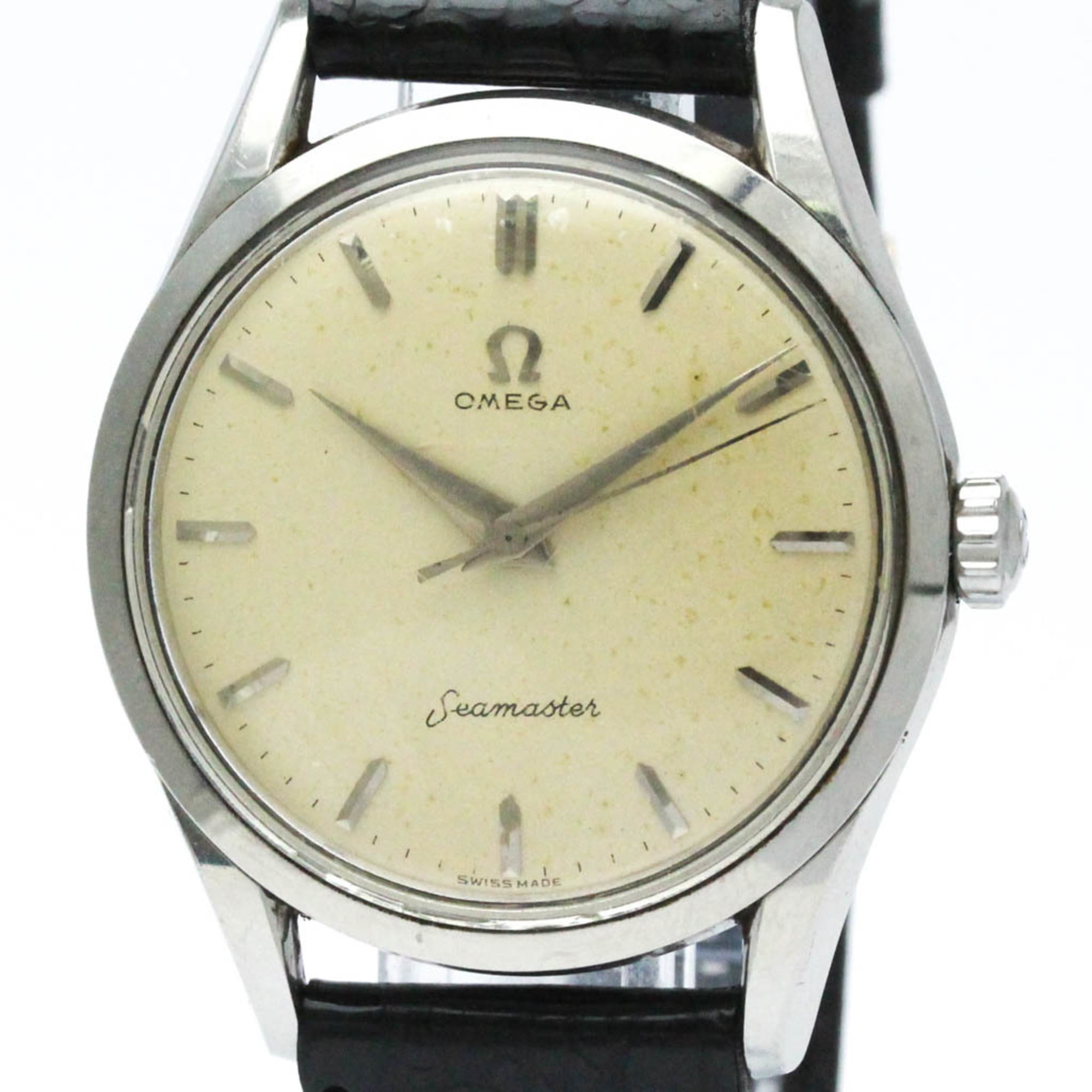 Pre-Owned Vintage OMEGA Seamaster Cal.284 Steel Hand-Winding Mens Watch ...