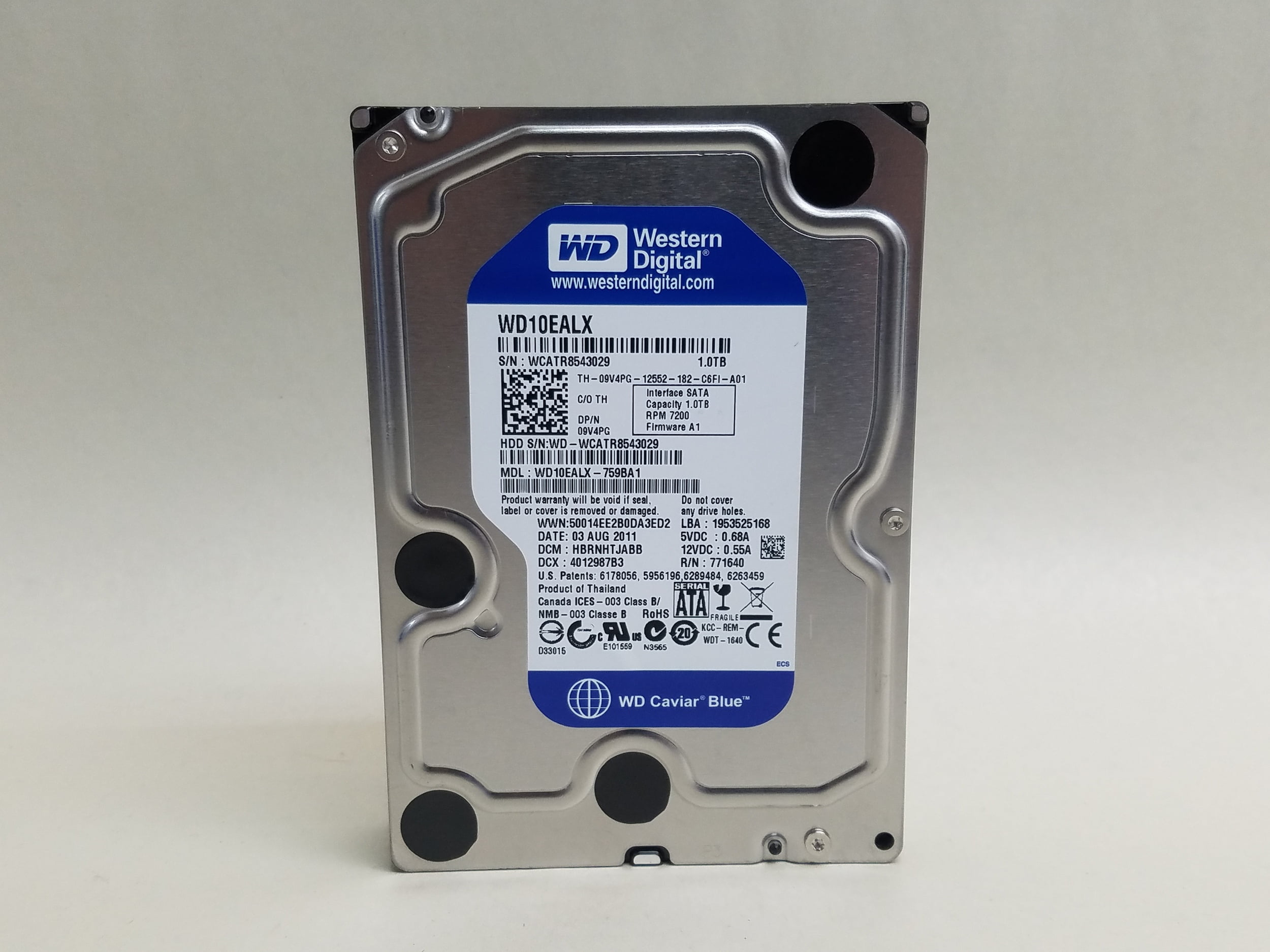 Pre-Owned Western Digital WD Caviar Blue WD10EALX 1 TB 3.5" SATA III ...