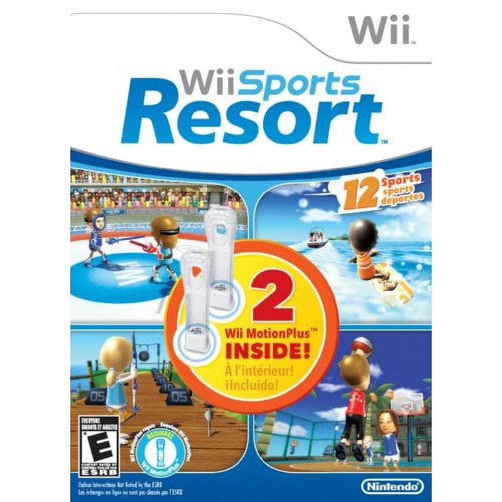 Pre Owned Wii Sports Resort Bundle With Two Wii Motionplus Walmart