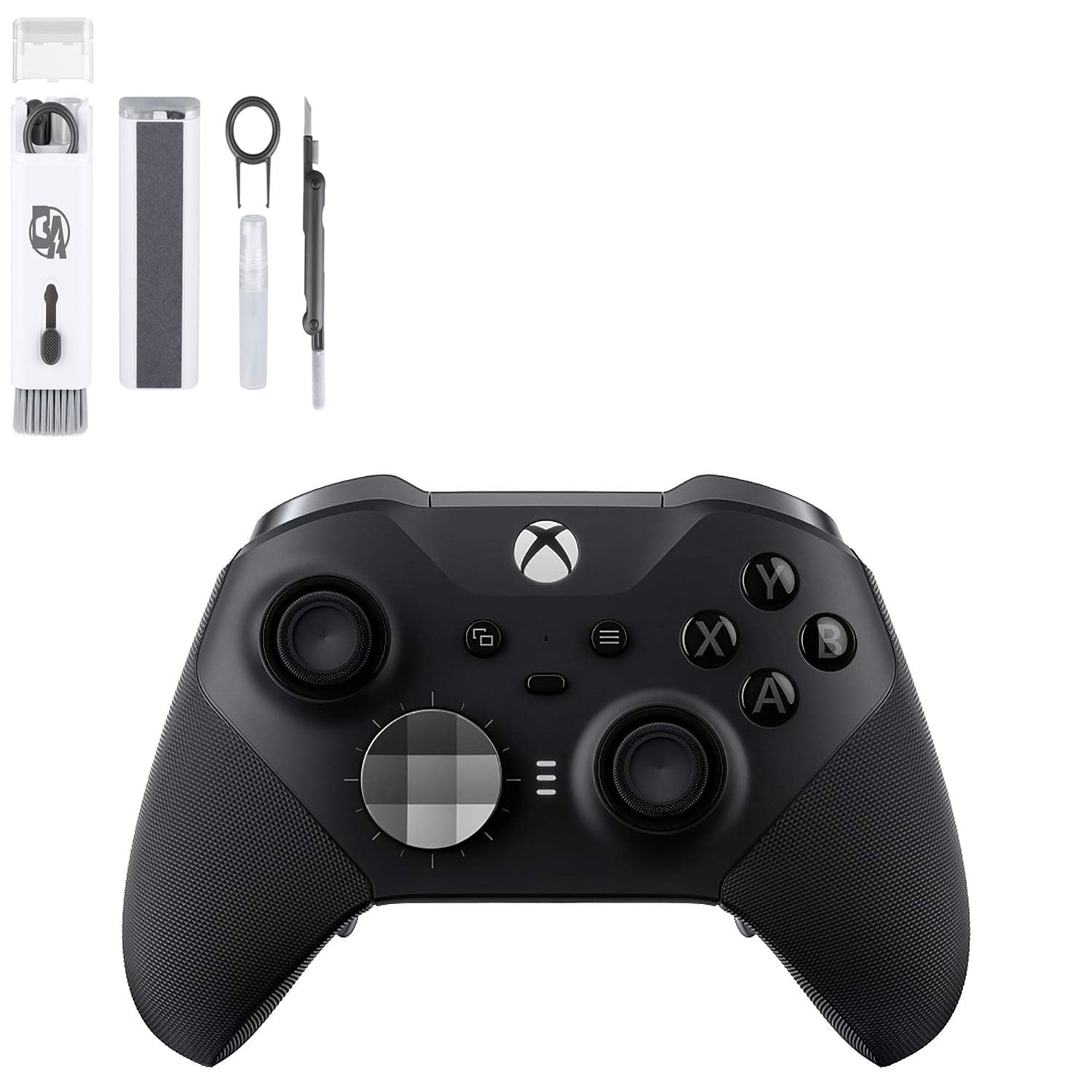 Pre Owned Xbox Elite Series 2 Wireless Gaming Controller Black For Xbox Console With Cleaning Kit BOLT AXTION Walmart