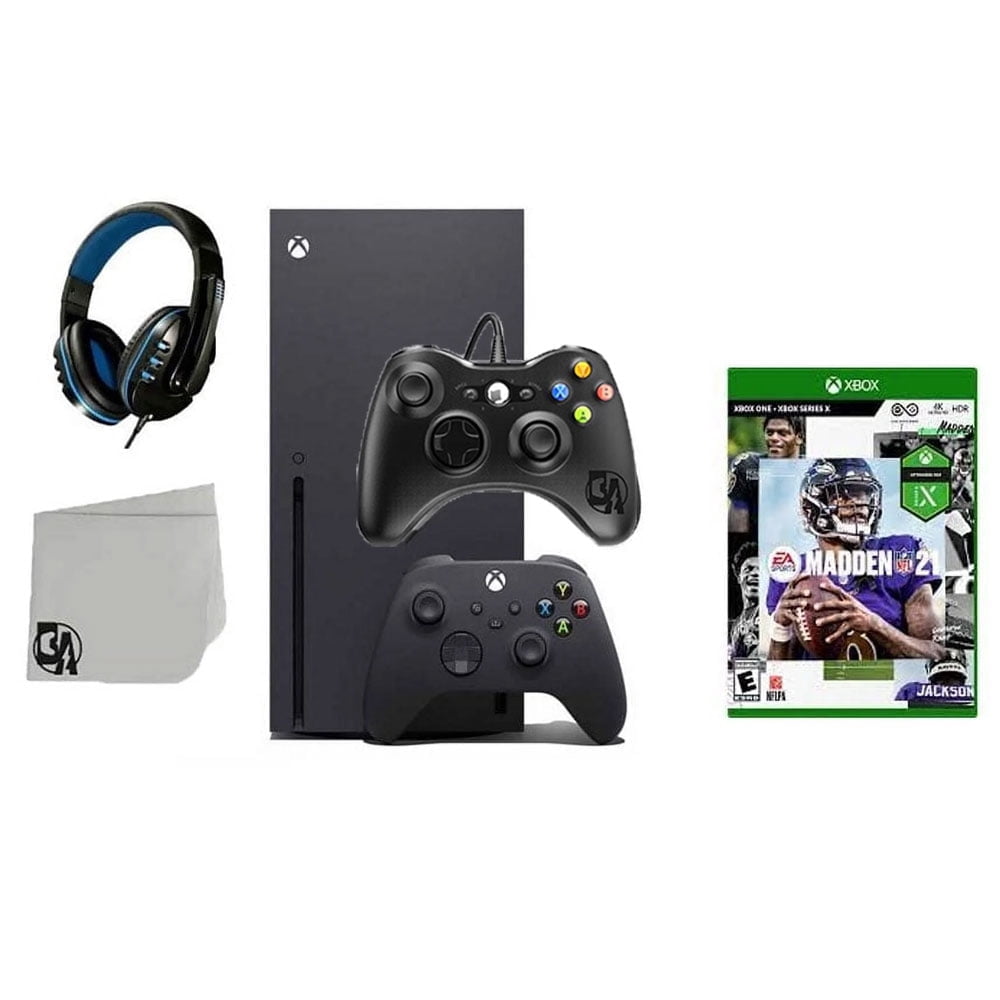 Restored Xbox Series X Video Game Console Black with Madden NFL 21 BOLT ...