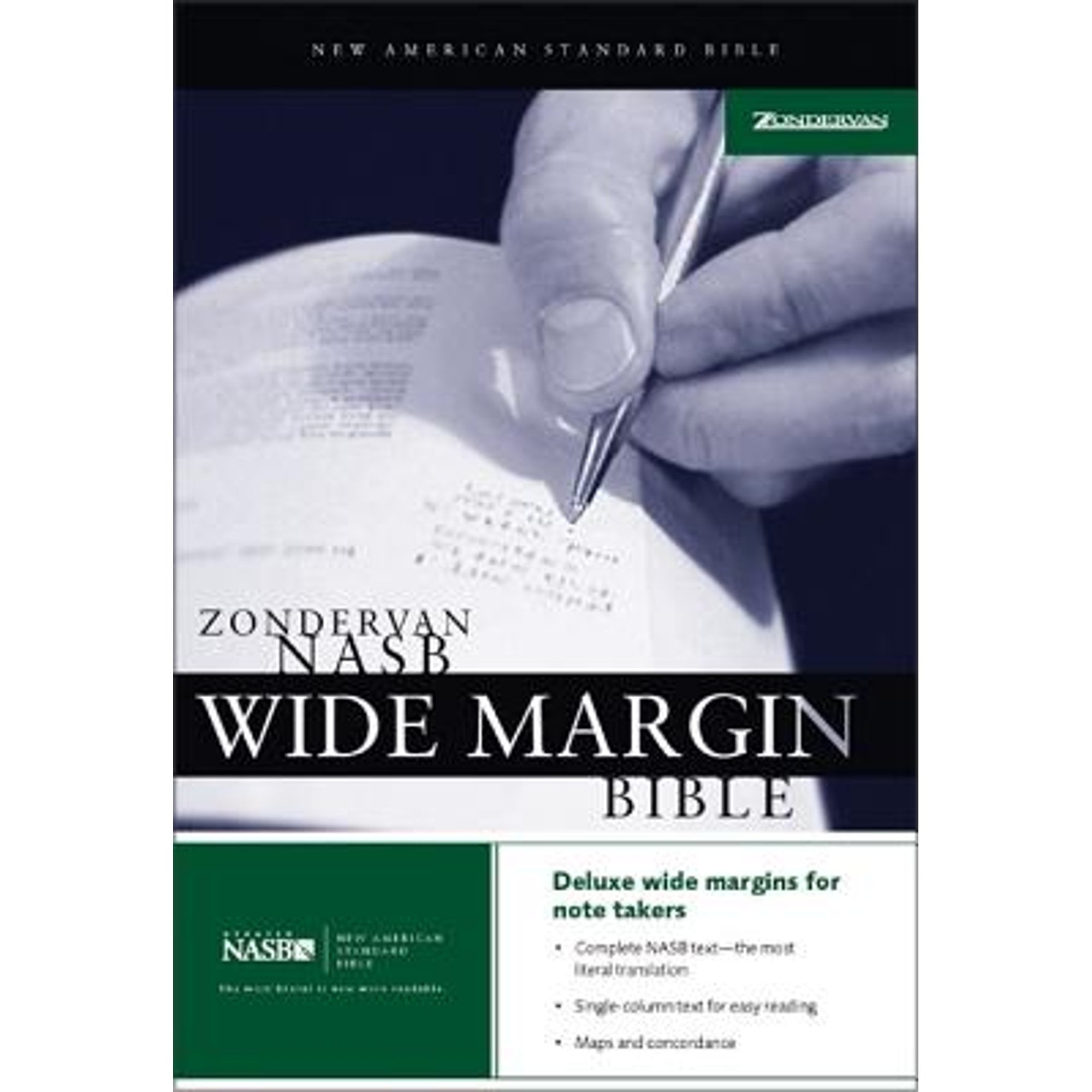 Pre-Owned Zondervan NASB Wide Margin Bible (Hardcover 9780310921844) by Zondervan Publishing ...