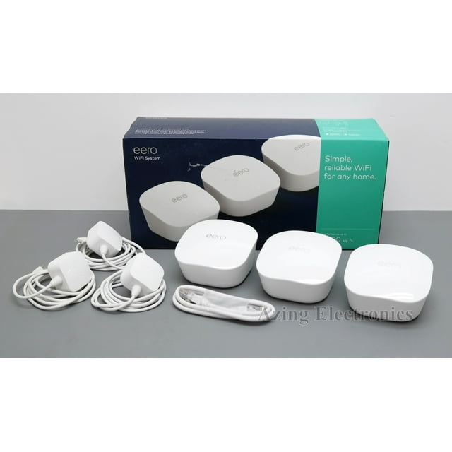 Pre-Owned Used eero mesh J010311 AC Dual-Band Wi-Fi 5 System (3-Pack ... Pre-Owned Used eero mesh J010311 AC Dual-Band Wi-Fi 5 System (3-Pack ...