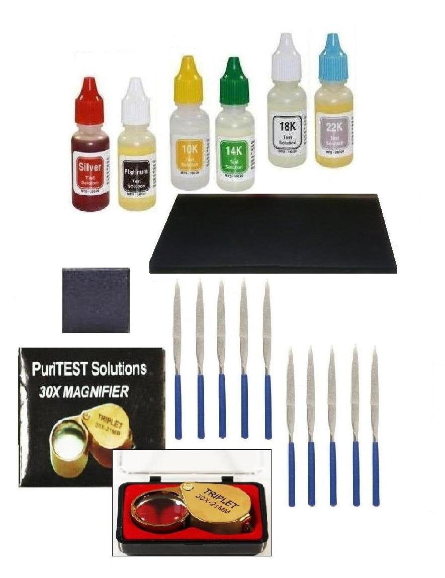 Pre/Post Assay Precious Content Purity Acid-Test Kit- Gold Silver ...