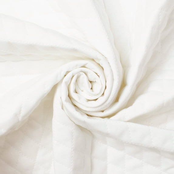 Pre Quilted Fabric Double Faced Thick Brushed Cotton Polyester ...