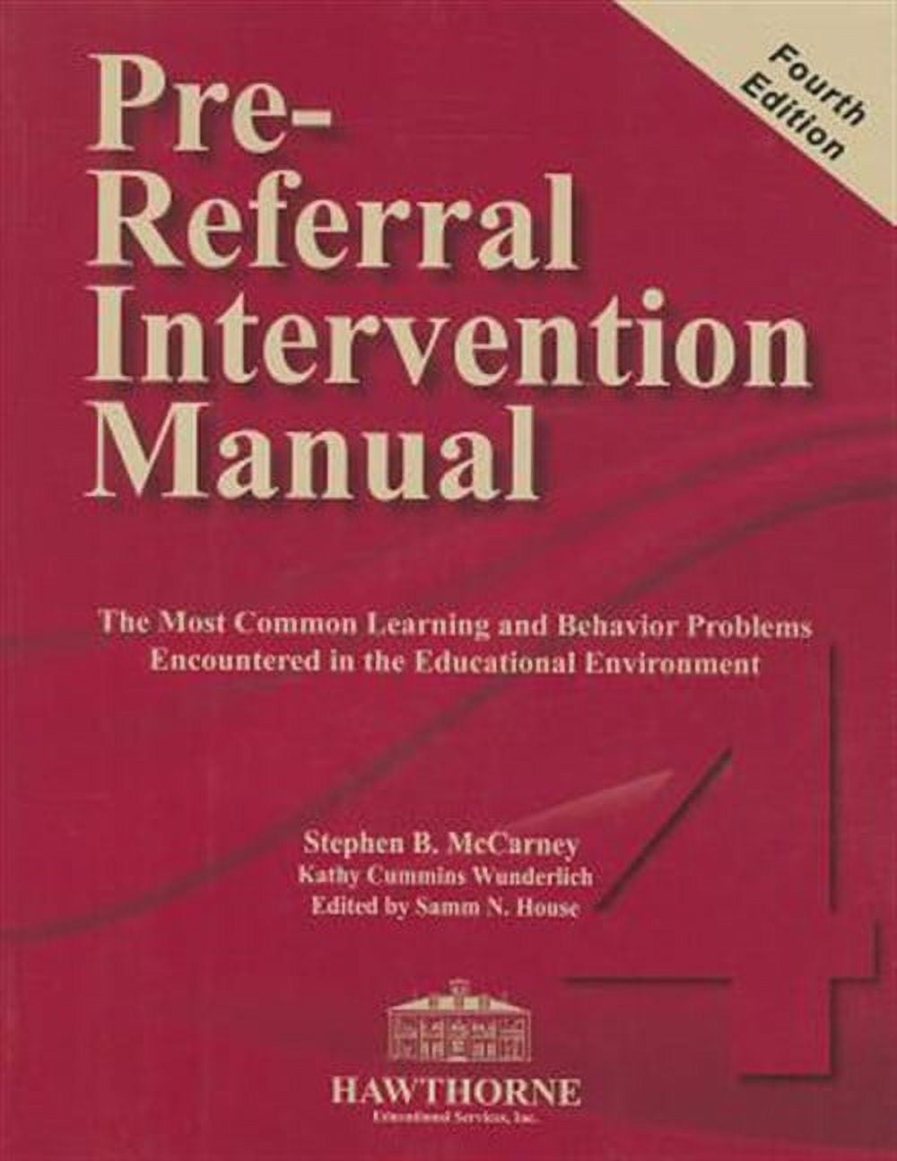 Pre-Referral Intervention Manual (Other) - Walmart.com