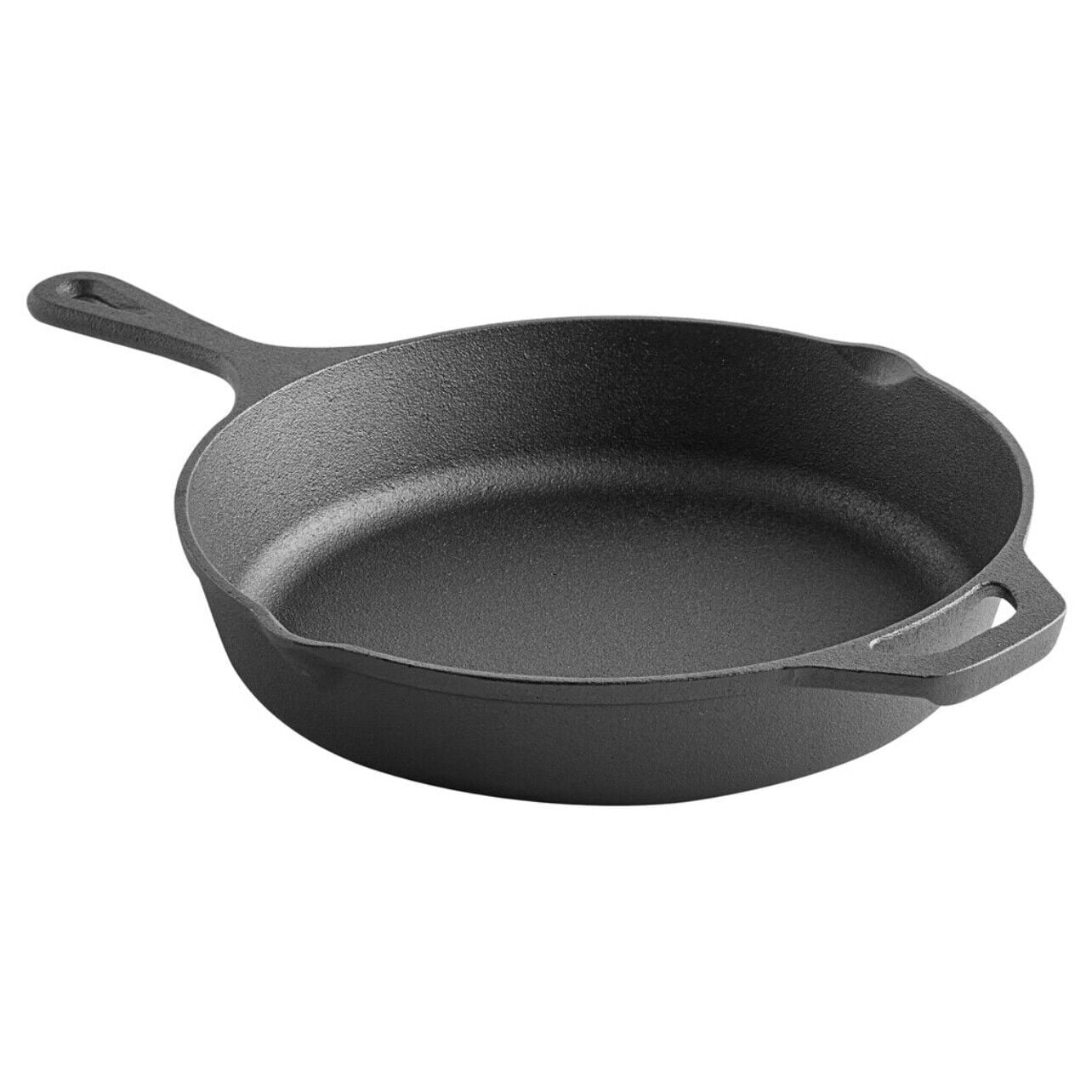 Pre-Seasoned Cast Iron Skillet with Helper Handle Heavy Duty Cookware ...