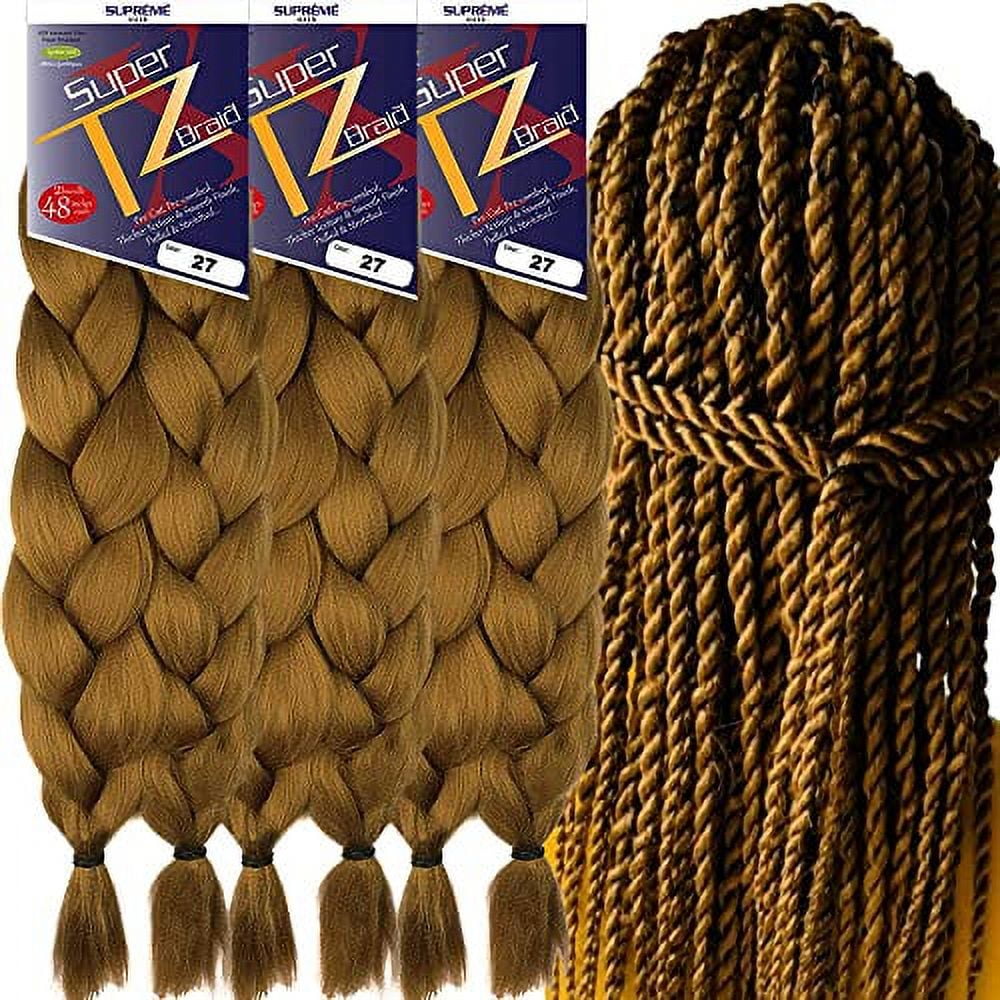 Pre-Stretched Braiding Hair Extensions .. â€“ 48 Inch Long .. Unfolded ...