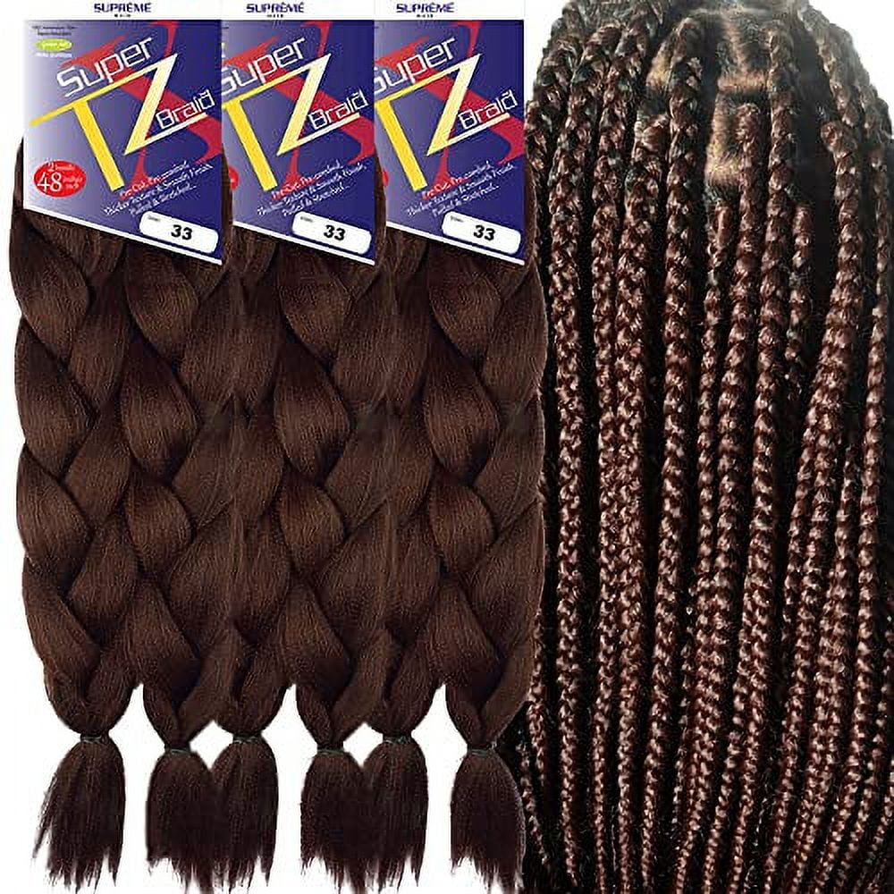 Pre-Stretched Braiding Hair Extensions .. â€“ 48 Inch Long .. Unfolded ...