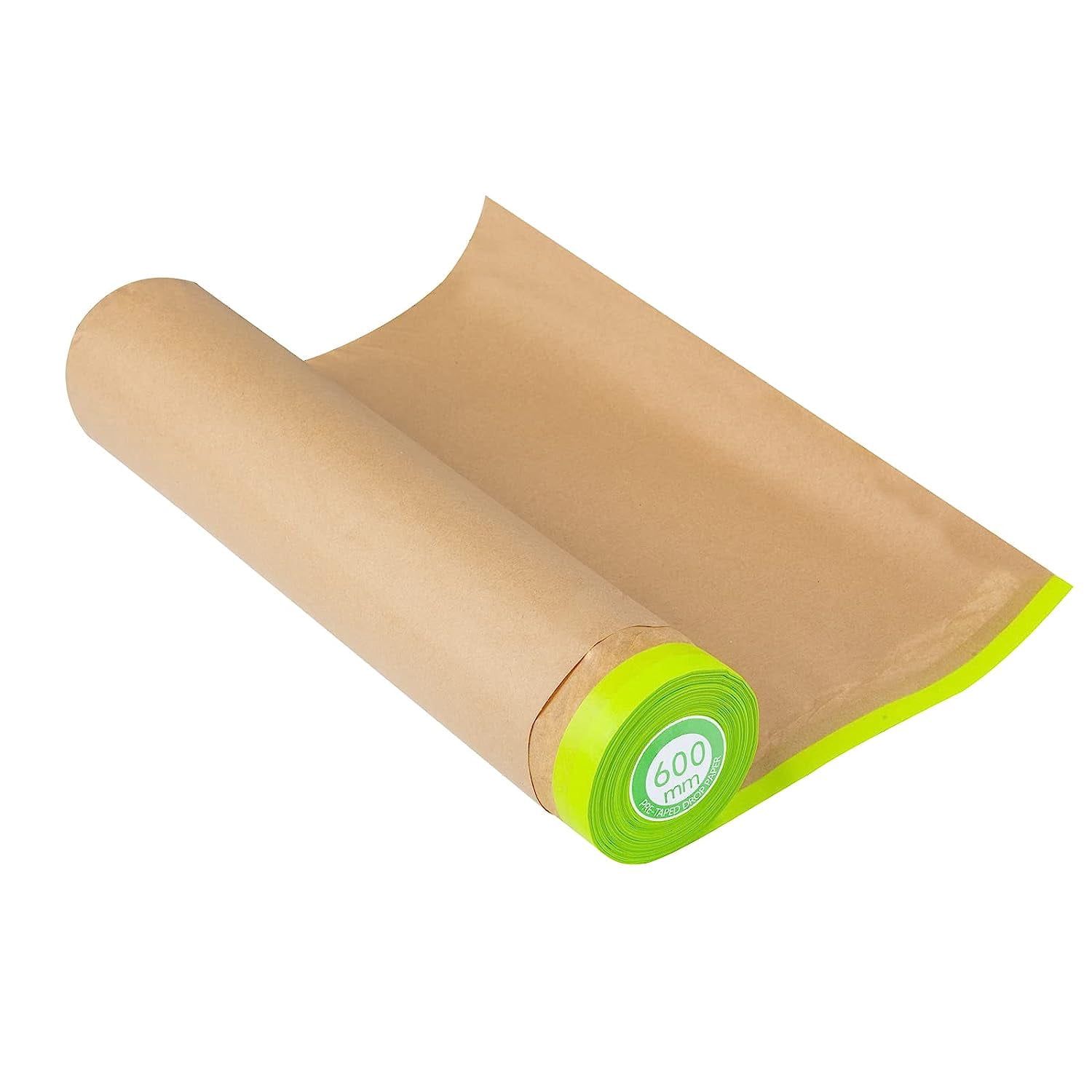 Pre-Taped Masking Paper for Painting - 24 inch x 50 feet, Brown, Tape ...