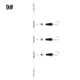 Pre-Tied Anti-Snagging Fishing Rig, 3 High-Carbon Steel Hooks with ...