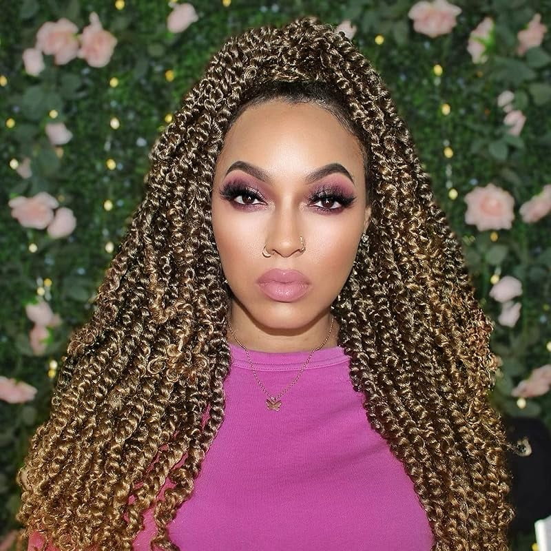Pre-Twisted Passion Twist Hair 12 Inch, Passion Twist Crochet Hair for ...