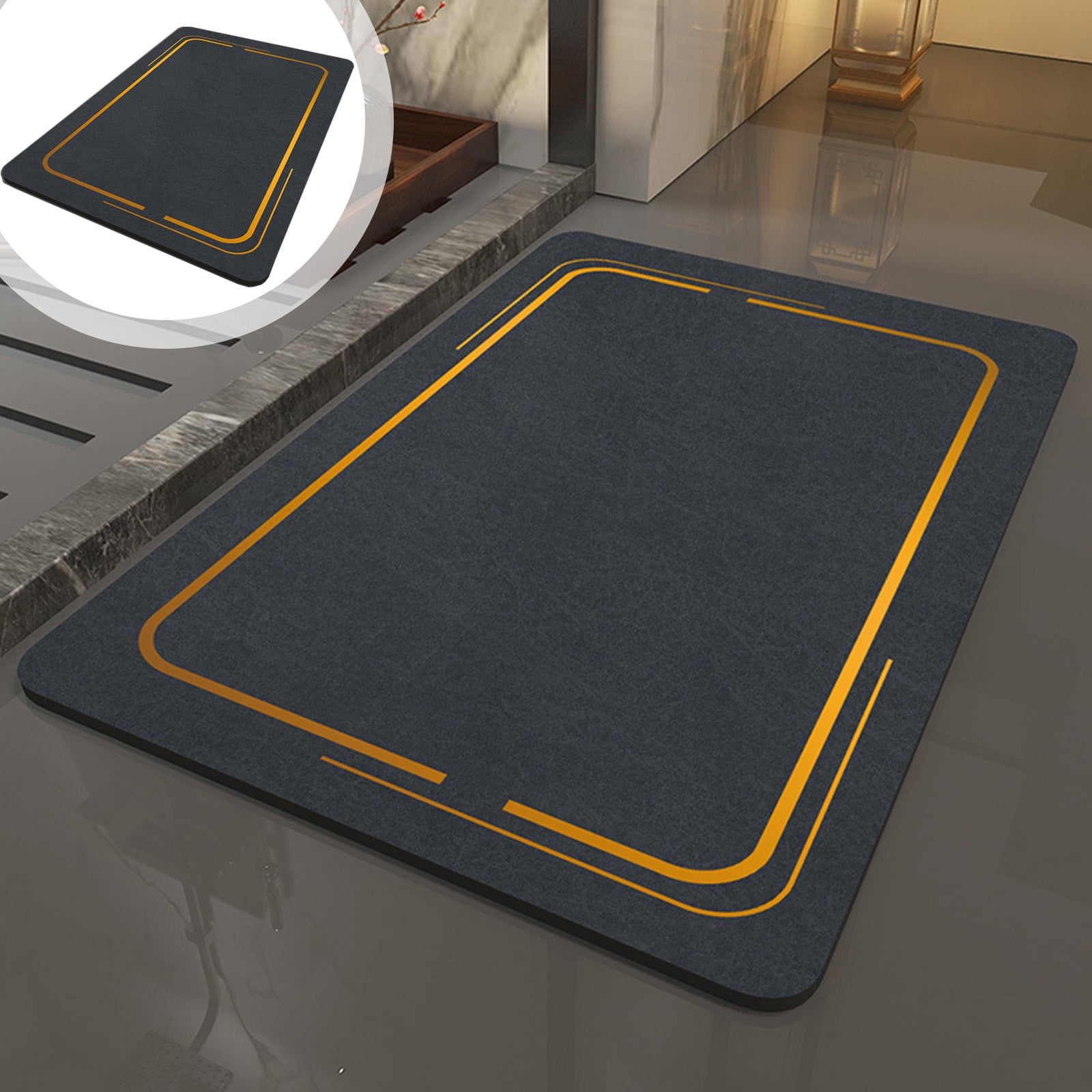 Anti-Slip Mat,Non-slip Bathroom Carpet,Soft Absorbent Mat,Water ...