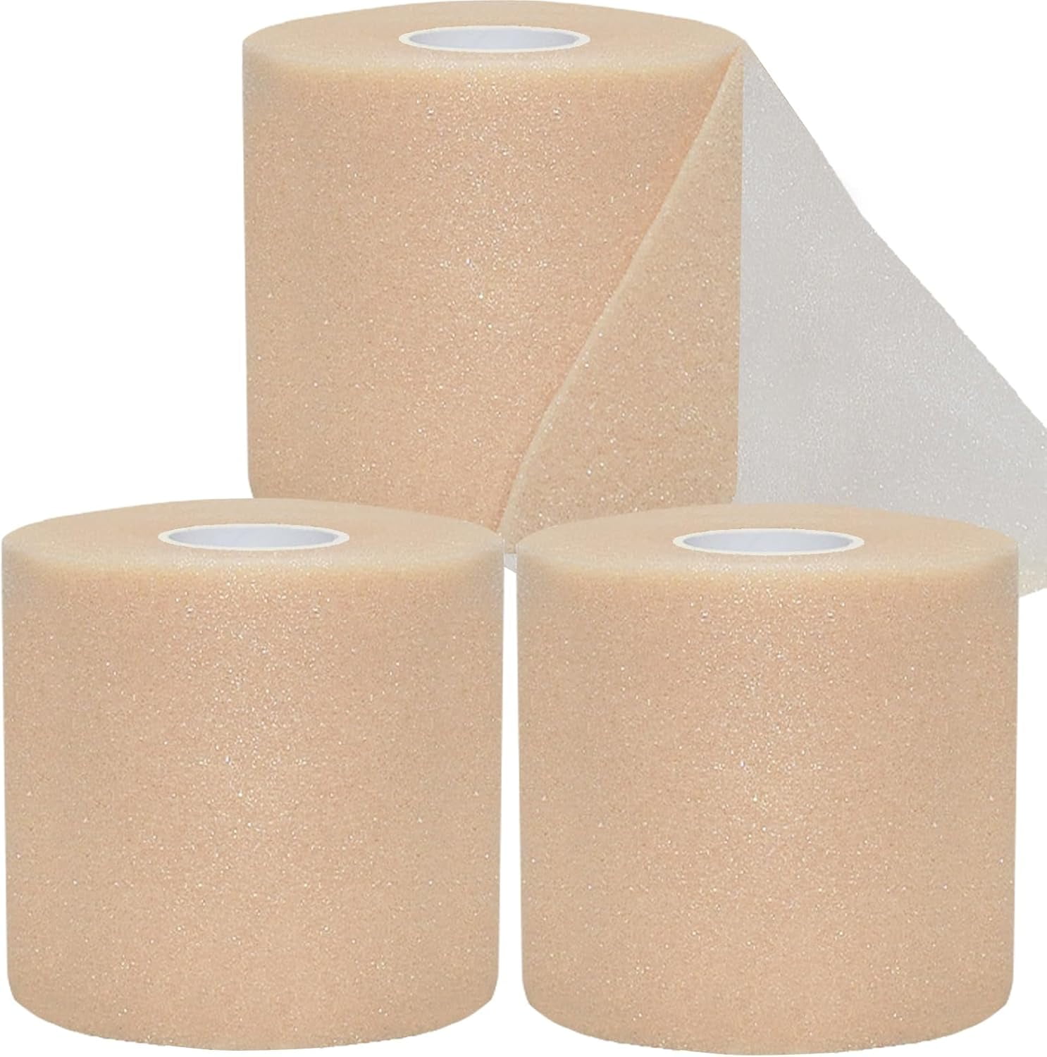 Pre Wrap Tape Athletic,3 Rolls Prewrap Headbands for Hair,Foam ...