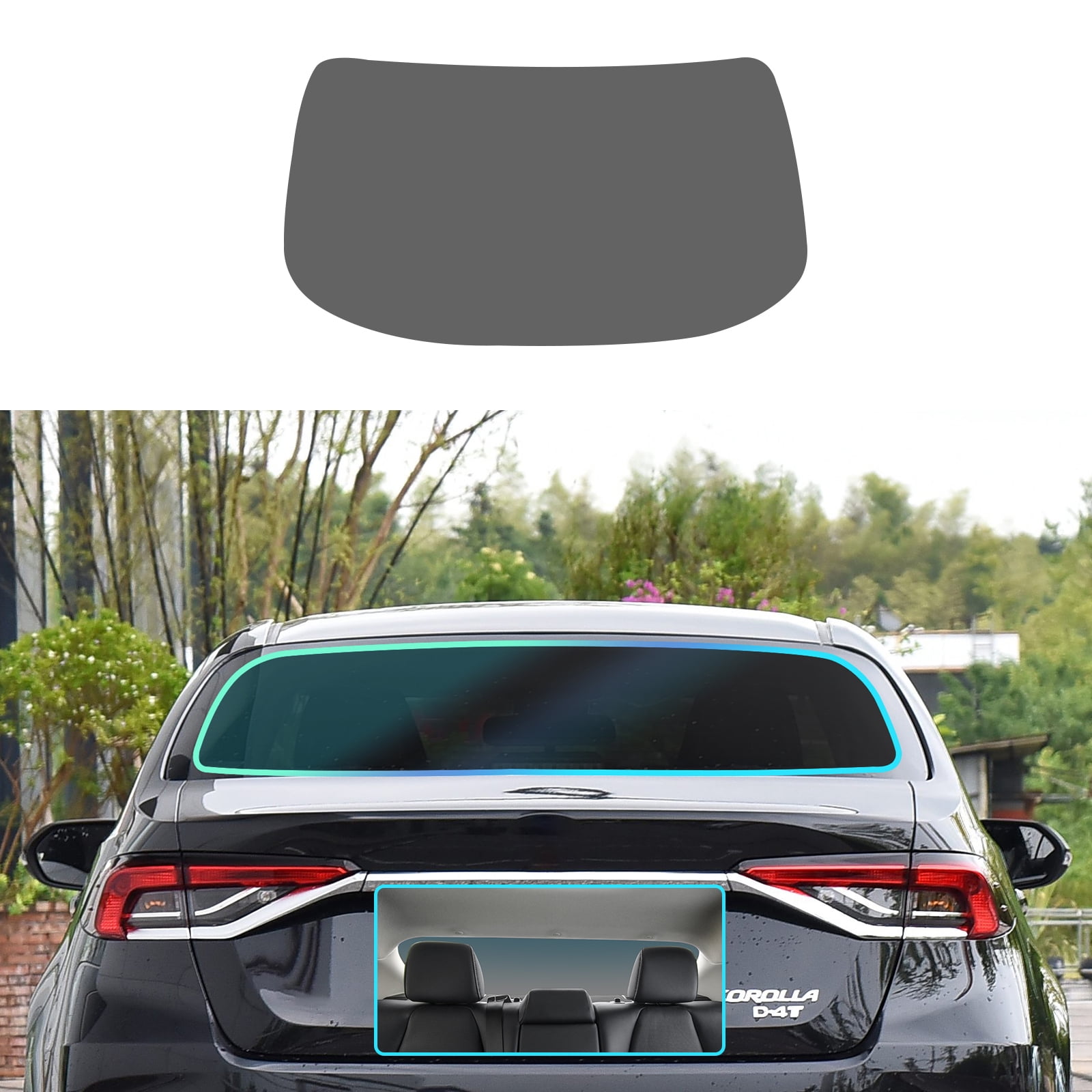 Pre-cut PVC Window Film Tint Kit for 2020-2024 Toyota Corolla Sedan Car ...