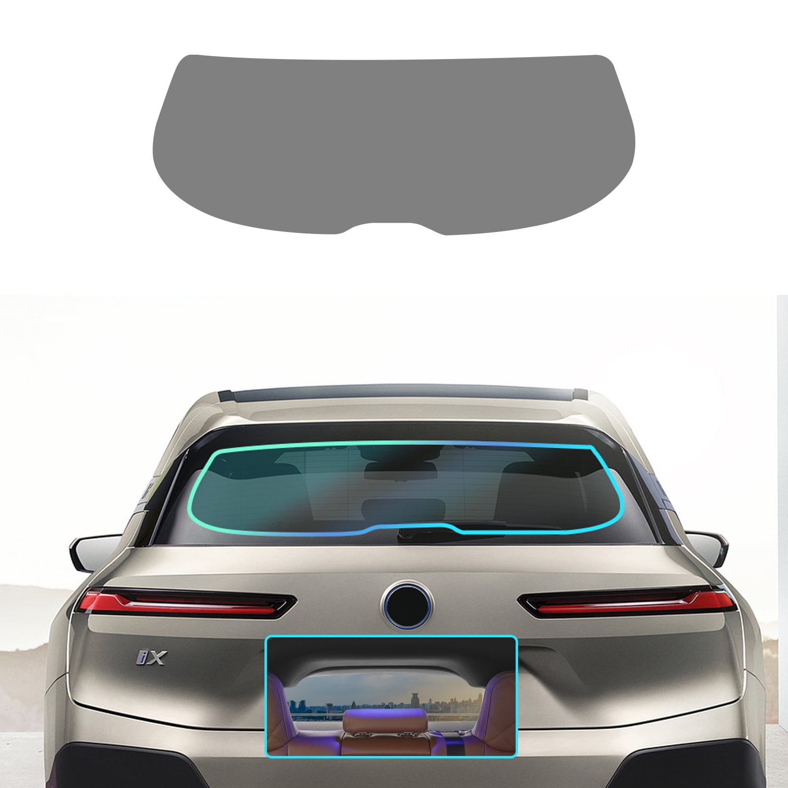 Pre-cut PVC Window Solar Film Tint Kit for 2020-2024 BMW IX Car Privacy ...