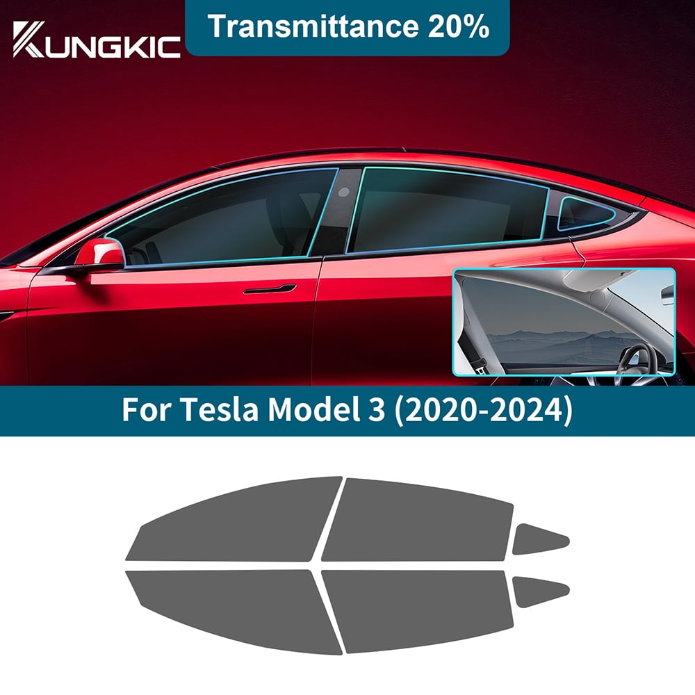 Pre-cut Window Film Tint Kit for 2020-2024 Tesla Model 3 All Side Car ...