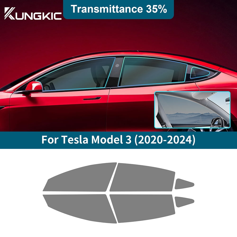 Pre-cut Window Film Tint Kit for 2020-2024 Tesla Model 3 All Side Car ...