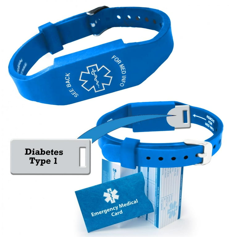 Emergency id bracelet store
