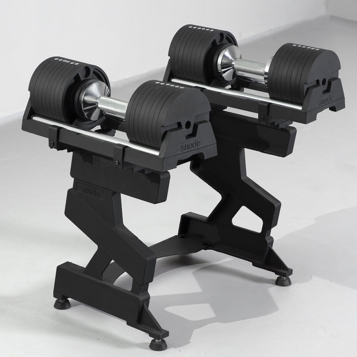 Snode 80 lbs Adjustable Quick Dumbbell with Cast Iron Stand - Walmart.com