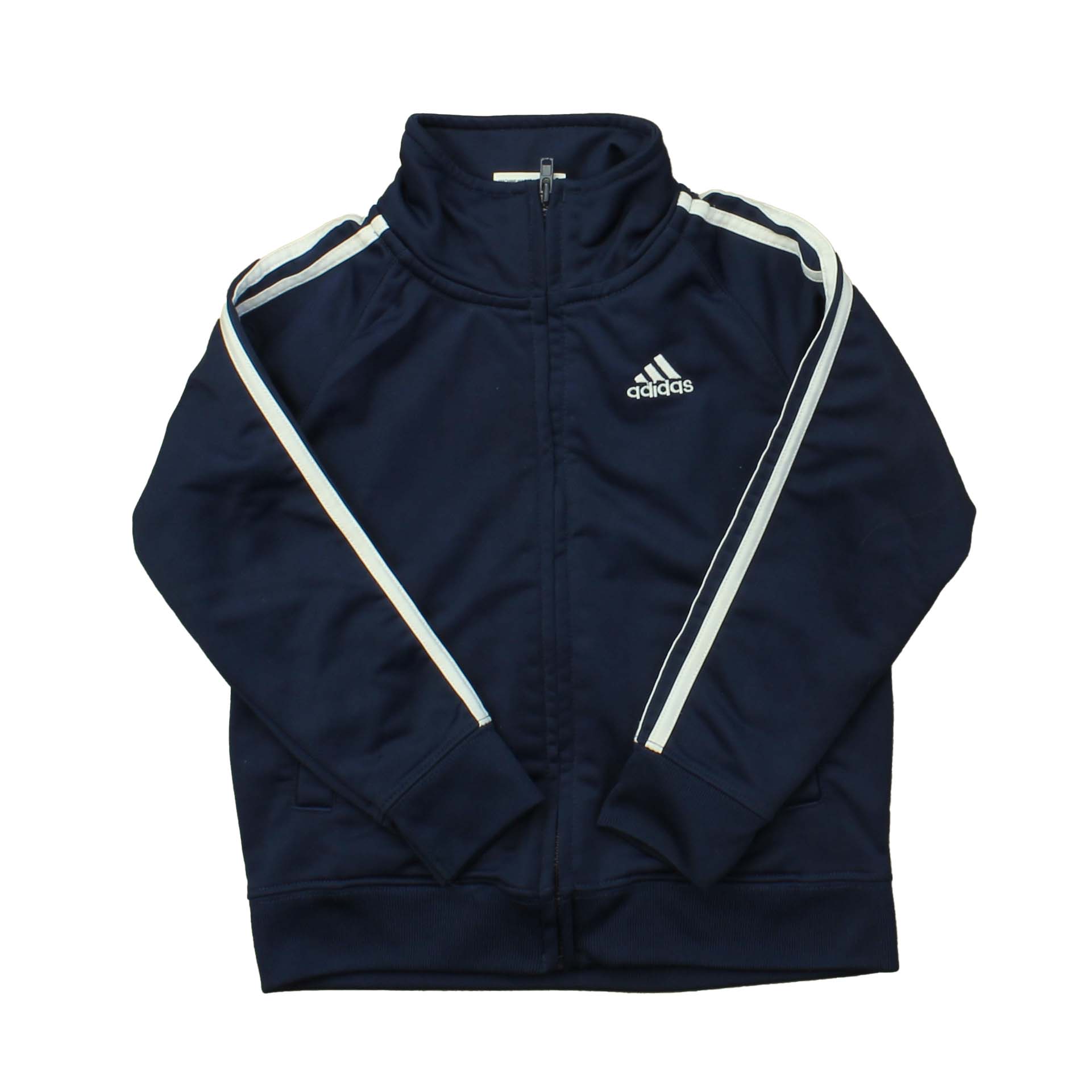 Pre-Owned Adidas Boys Blue | White Jacket size: 24 Months (Good ...