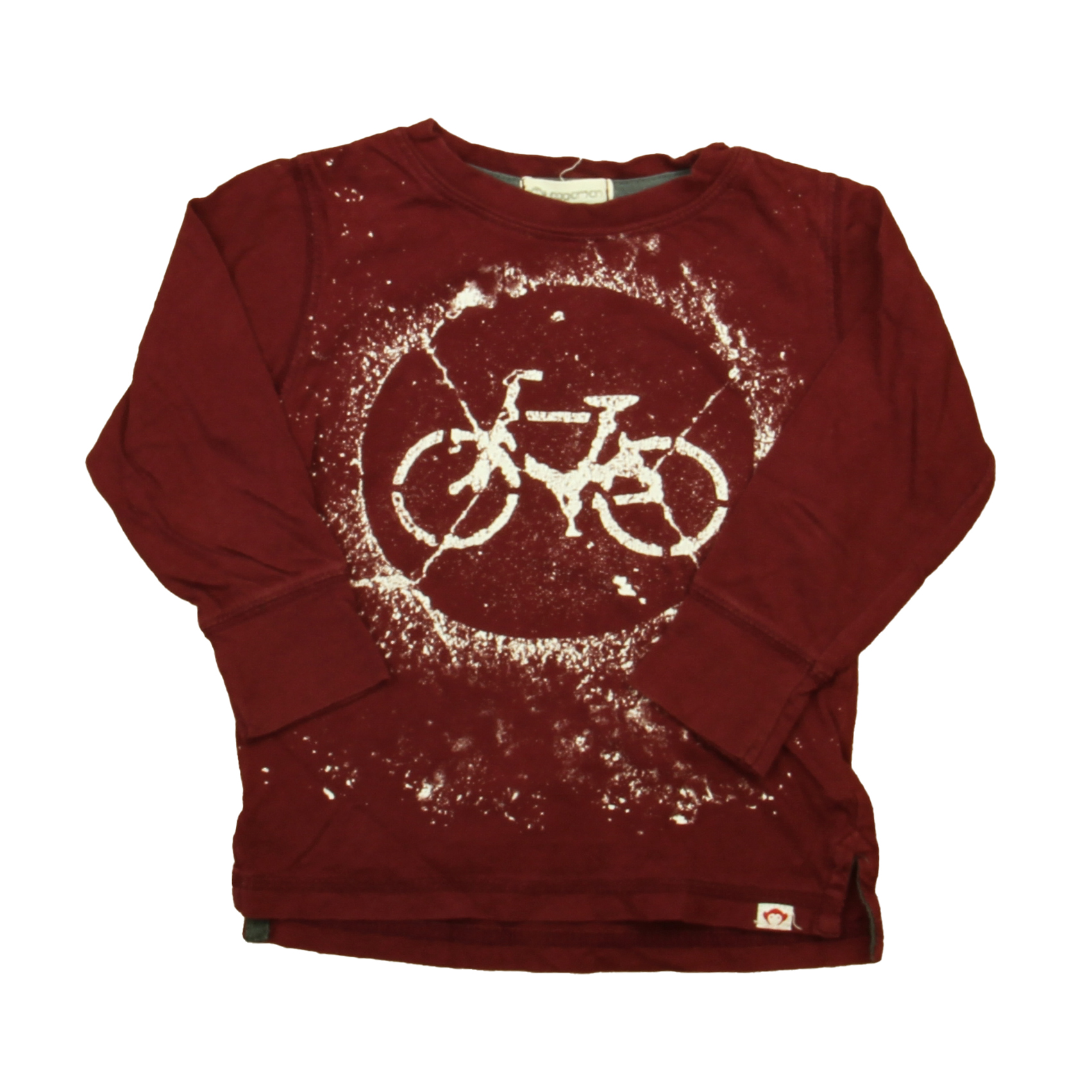 Pre-Owned Appaman Boys Maroon Bicycle Long Sleeve T-Shirt size: 2T ...
